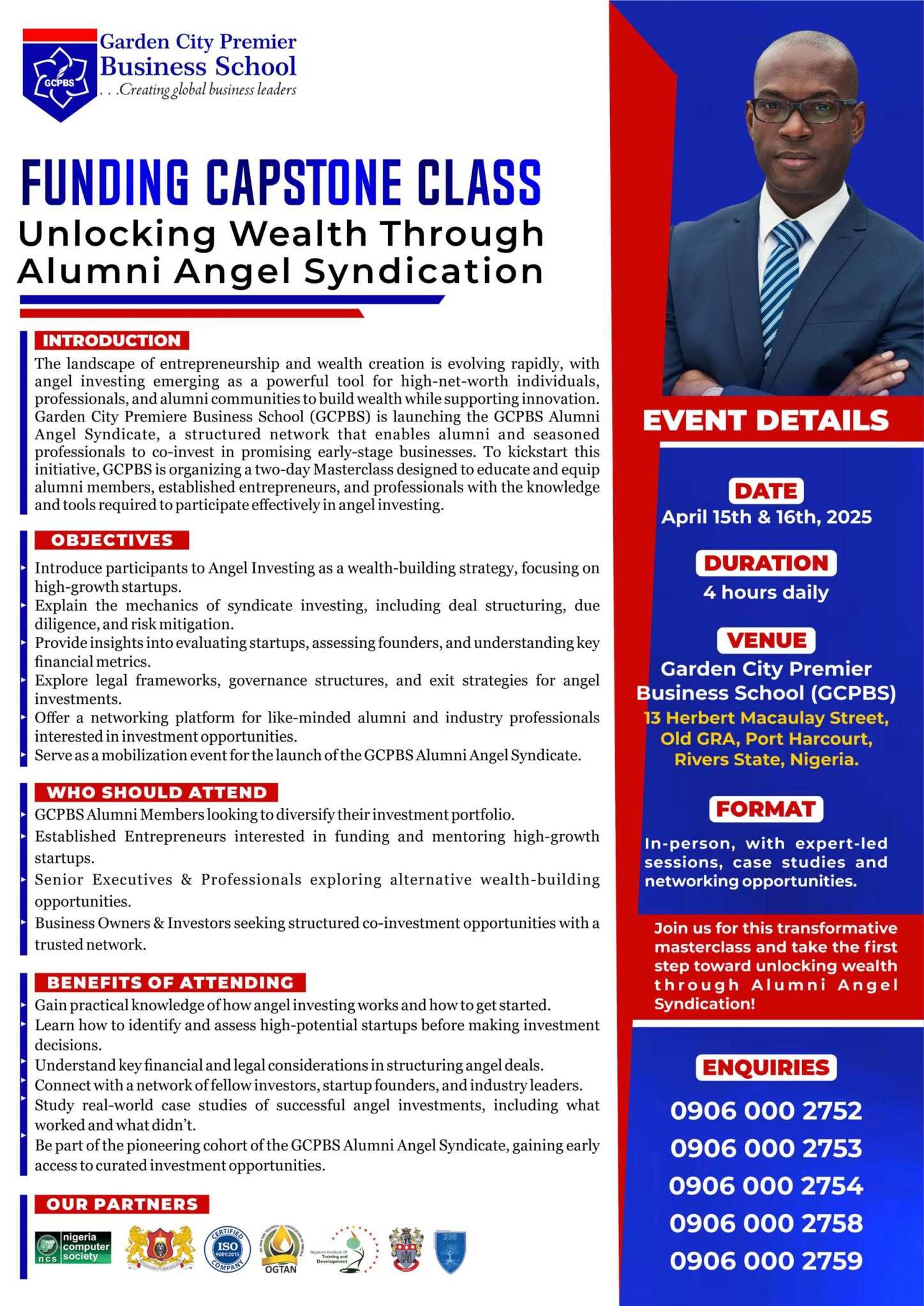 Funding Capstone Masterclas – Garden City Premier Business School